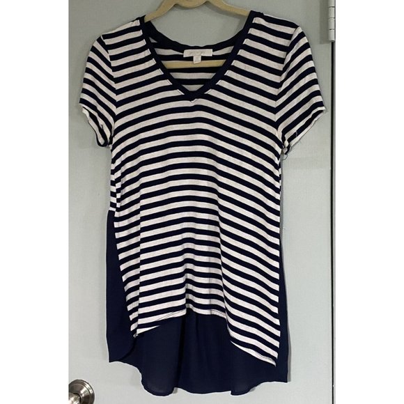 Eri & Ali | Tops | Eri Ali Anthropologie Womens Top Small Blue White ...